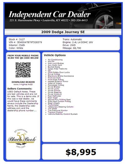 Window Stickers for Car Dealers